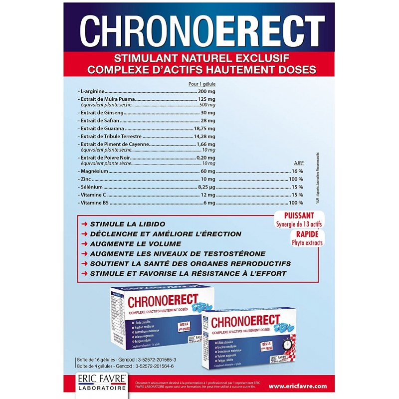 Eric Favre Chronoerect 4 Gélules